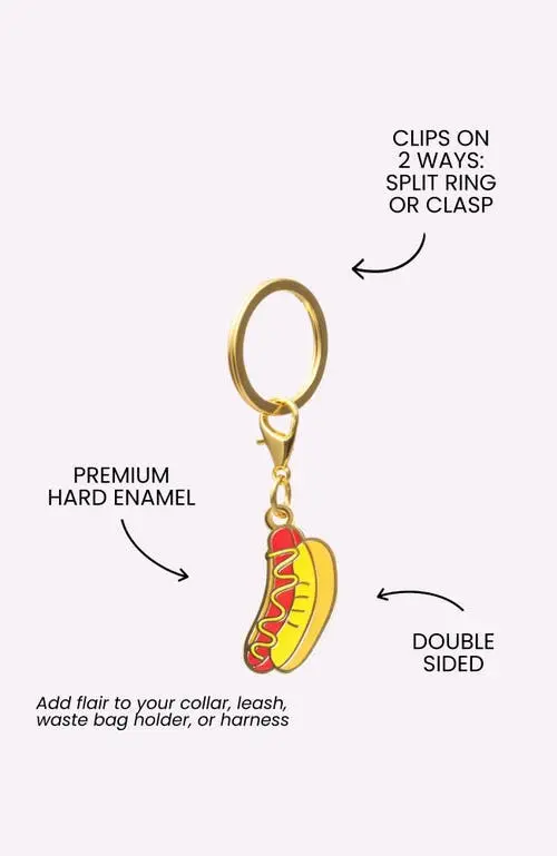PINK PAPYRUS Pet Collar Charm