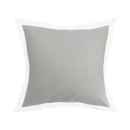 ELISABETH YORK Digby 100% Cotton Pillow Sham 26" X 26 - Grey