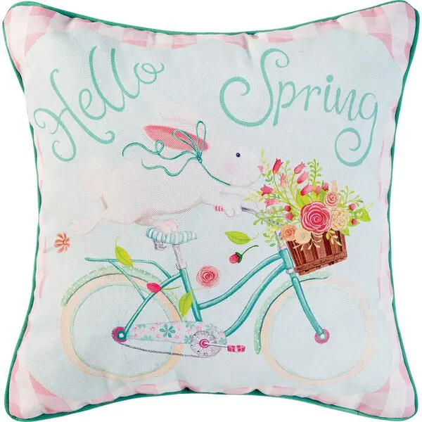 C&F HOME Hello Spring Printed Throw Pillow