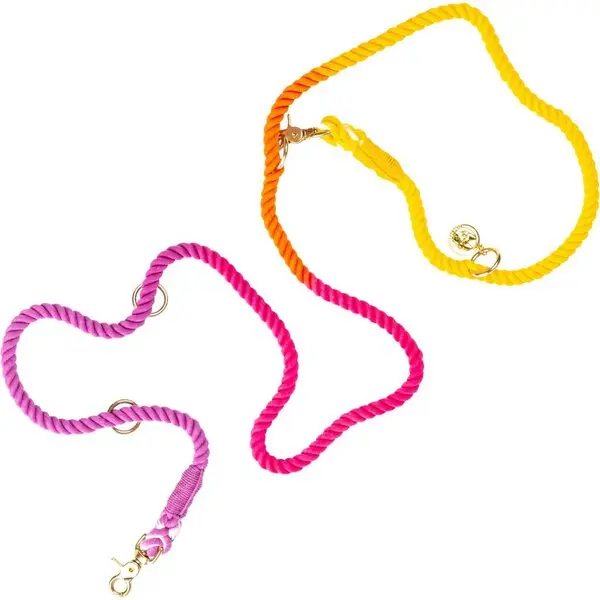 PINK PAPYRUS Roxy Hands-free Rope Dog Leash - Roxy 7ft