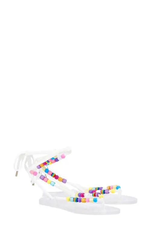 ANCIENT GREEK SANDALS Esther Beaded Ankle Strap Sandal