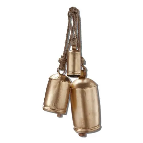 TAG Antique Hanging Bells Set Of 3decorative Iron Bells