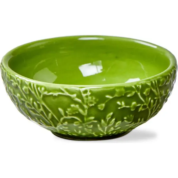 TAG Christmas Verdent Earthenware Dip Bowl 2 Oz 3x3x1.3 - Green