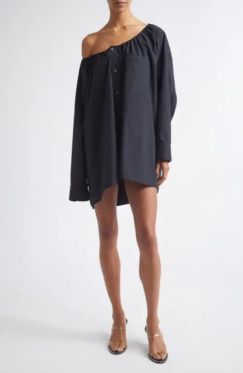 Alexander Wang Long Sleeve Cotton Button-up Shirtdress
