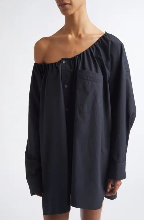 Alexander Wang Long Sleeve Cotton Button-up Shirtdress