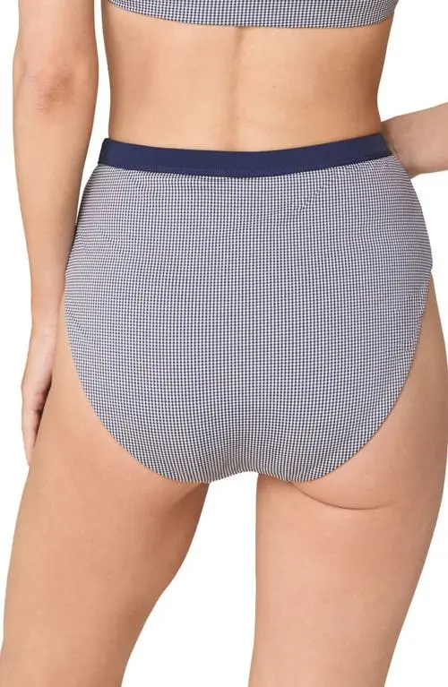 ANDIE The Davenport Gingham High Waist Bikini Bottoms