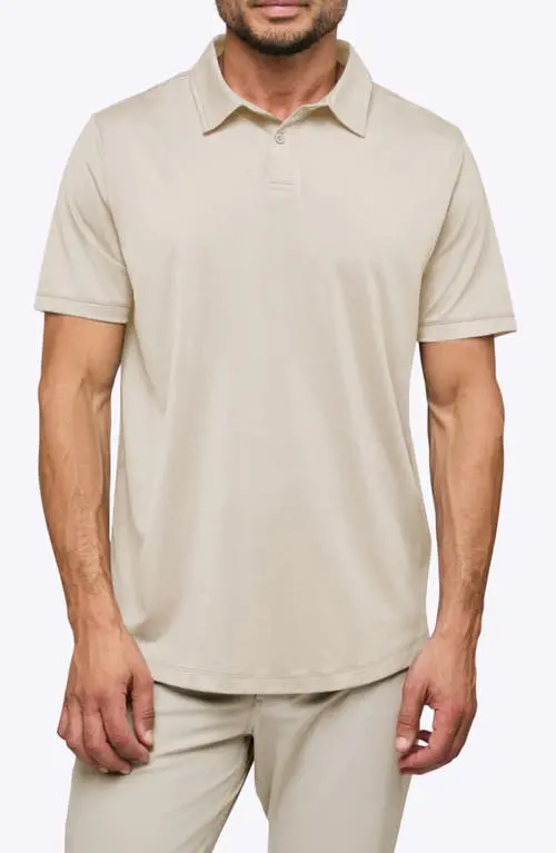 CUTS Trim Fit Cotton Blend Polo - Clay