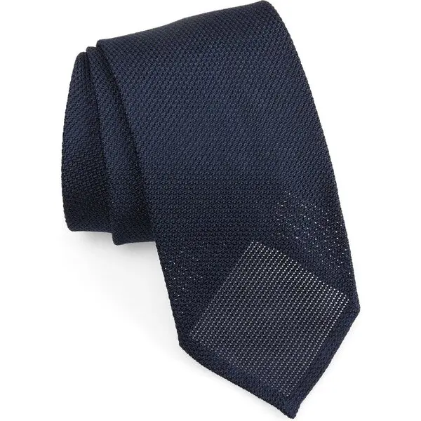 Thom Sweeney Grenadine Tie - Navy