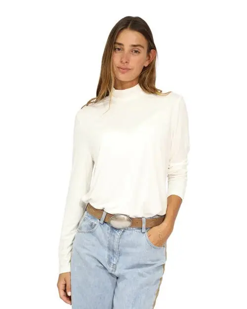 BELLE & BLOOM Easy Love Long Sleeve Top - White