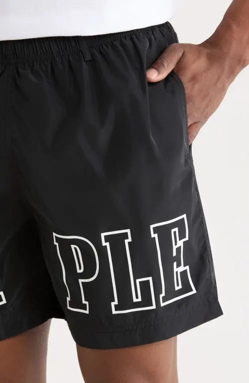 PURPLE BRAND Everyday Satin Logo Shorts