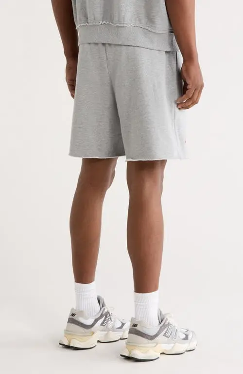 PURPLE BRAND Cotton Fleece Shorts With Racing-inspired Logo