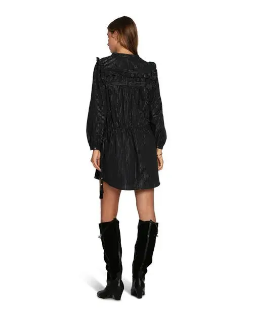 BELLE & BLOOM Off The Vine Lurex Stripe Mini Dress