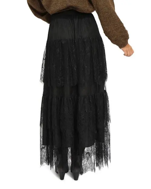 BELLE & BLOOM Dreamy Days Lace Tiered Skirt