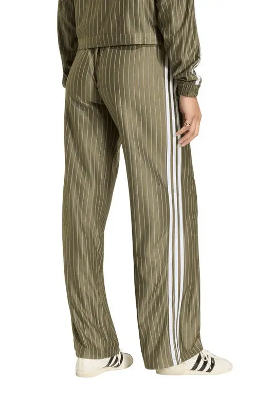 ADIDAS ORIGINALS Pinstripe Wide Leg Track Pants