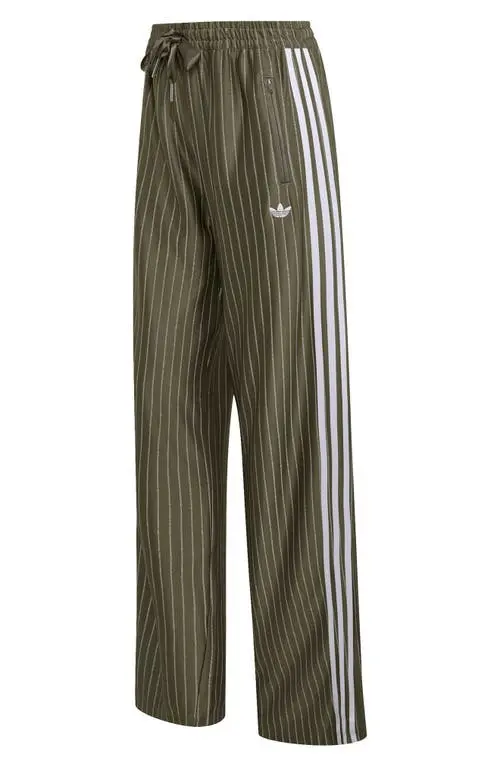 ADIDAS ORIGINALS Pinstripe Wide Leg Track Pants