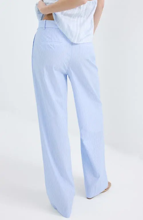Mango Pinstripe Wide Leg Pants