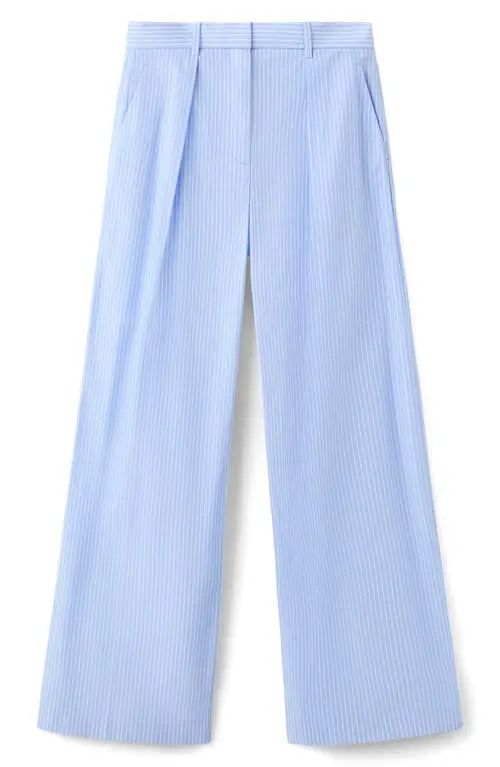 Mango Pinstripe Wide Leg Pants