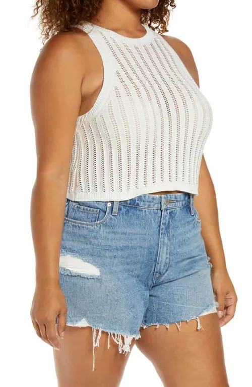 Bp. Organic Cotton Pointelle Sweater Tank