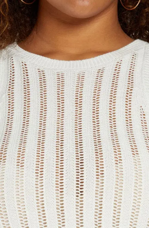 Bp. Organic Cotton Pointelle Sweater Tank