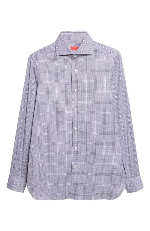 Isaia Sartorial Glencheck Button-up Shirt