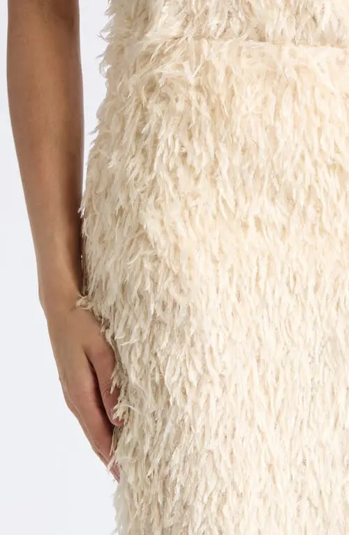 TOTEME Feathered Jersey Midi Skirt
