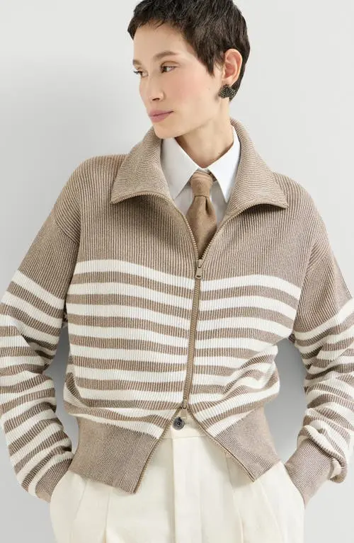 Brunello Cucinelli Sparkling Cotton Cardigan
