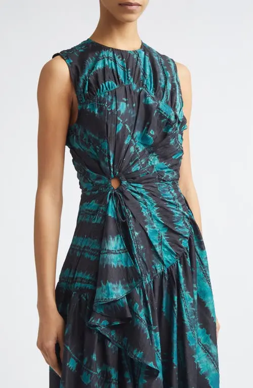 Ulla Johnson Veda Shibori Silk Dress