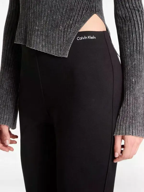Calvin Klein Print Flared Tailored Trousers