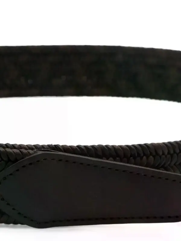 Canali Woven Leather Belt