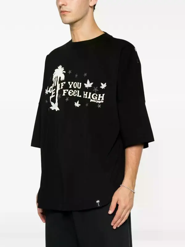 Palm Angels Graphic-print Drop-shoulder T-shirt