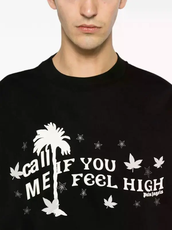 Palm Angels Graphic-print Drop-shoulder T-shirt