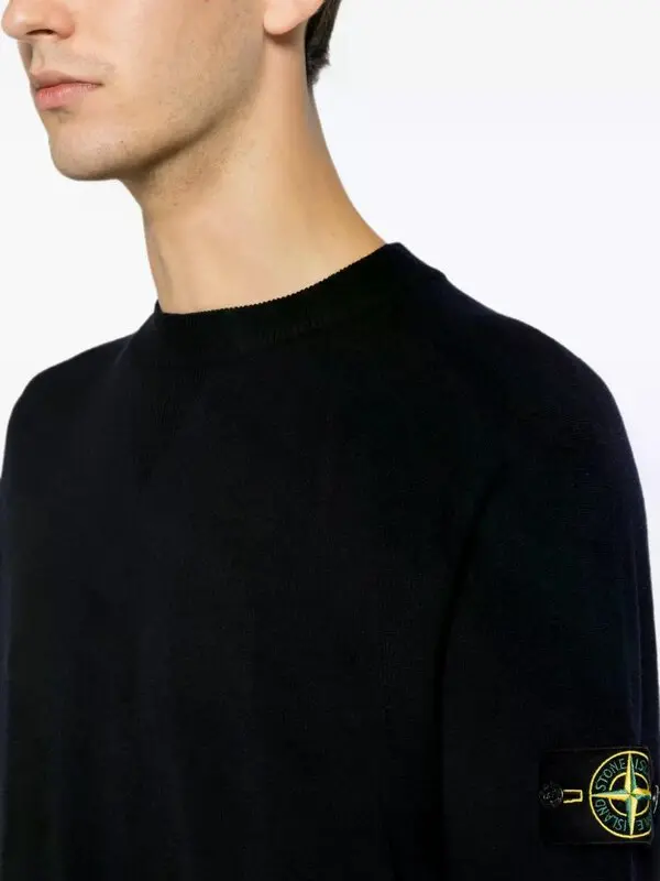Stone Island Long-sleeve Sweater - Black