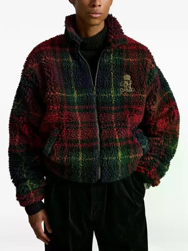 Polo Ralph Lauren Tartan Fleece Zip-up Sweater