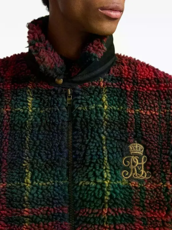 Polo Ralph Lauren Tartan Fleece Zip-up Sweater