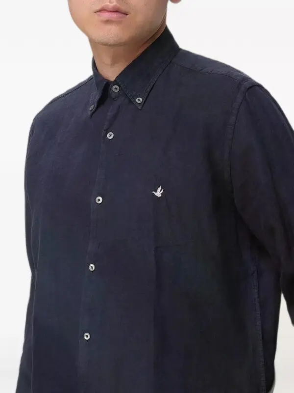 BROOKSFIELD Embroidered-logo Button-down Shirt