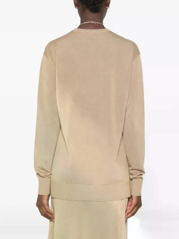 TOTEME Long Sleeve Ribbed Sweater