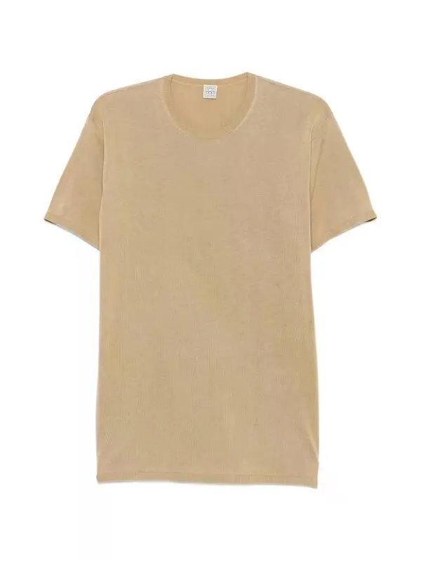 TOTEME Short-sleeved Crew Neck T-shirt - Neutrals