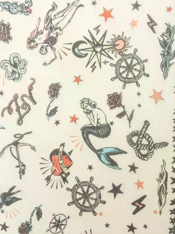 Zadig&Voltaire Kerry Tattoo Scarf 135 - Neutrals