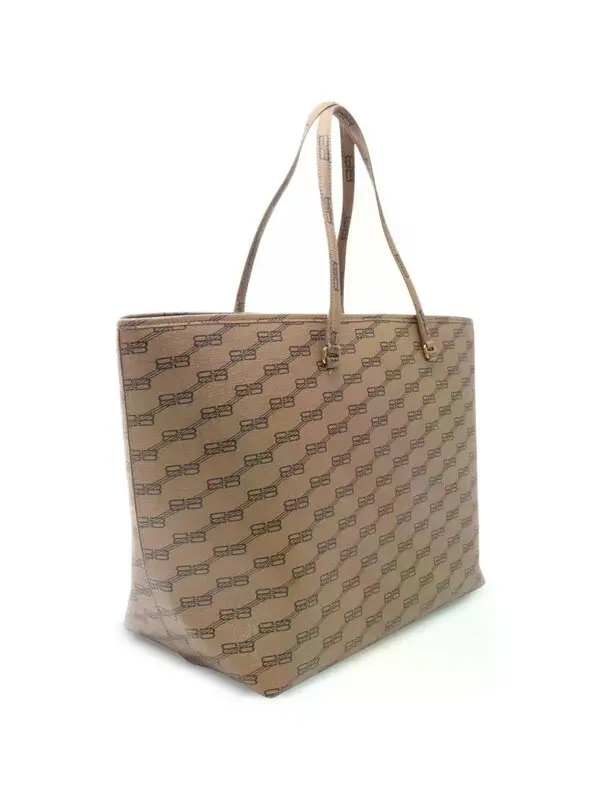 Balenciaga Bb Monogram Tote Bag - Neutrals