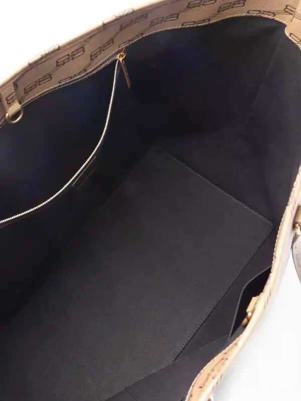 Balenciaga Bb Monogram Tote Bag - Neutrals
