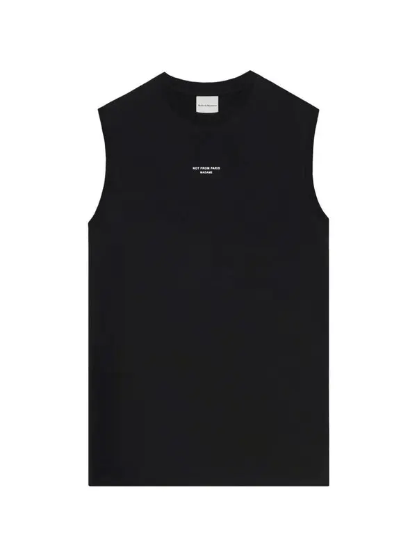 Drole De Monsieur Slogan Print Tank Top