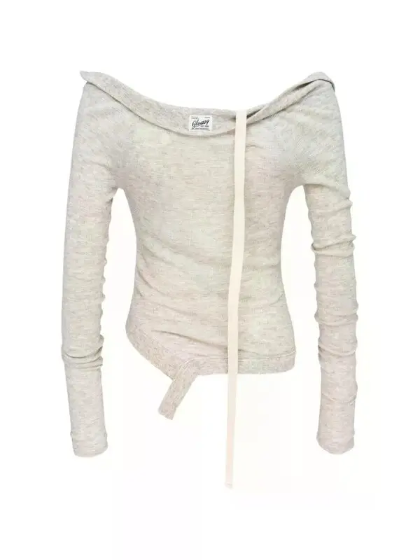 GLOWNY Long-sleeve Top With Tape Detail