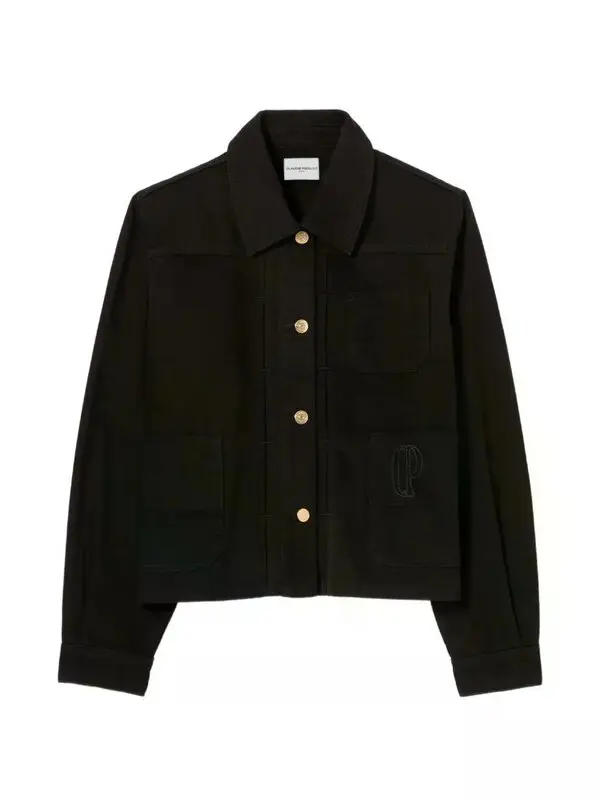 Claudie Pierlot Embroidered Denim Worker Jacket