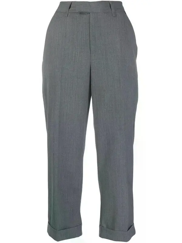 TWINSET Cropped Wool Trousers