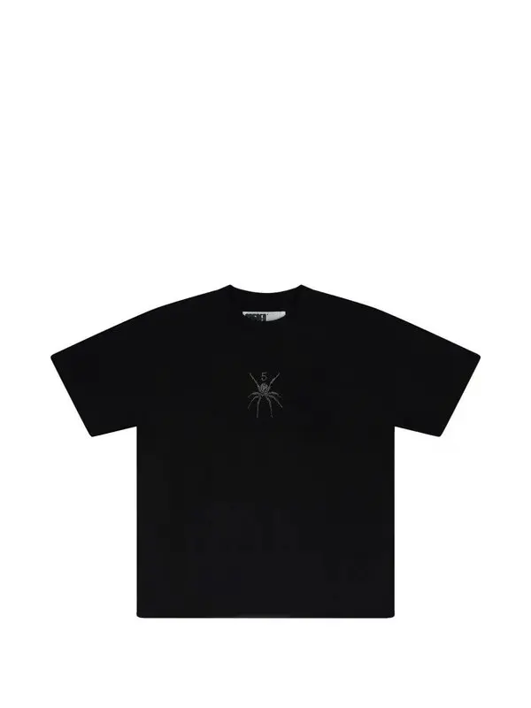 SP5DER Rhinestone-embellishment T-shirt