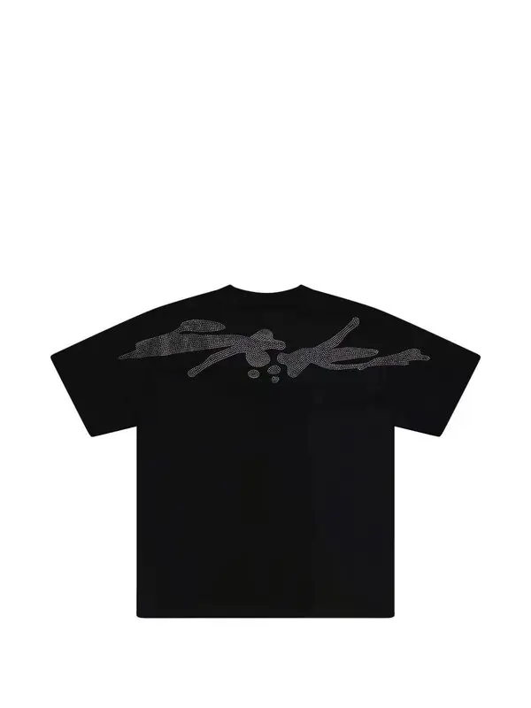 SP5DER Rhinestone-embellishment T-shirt