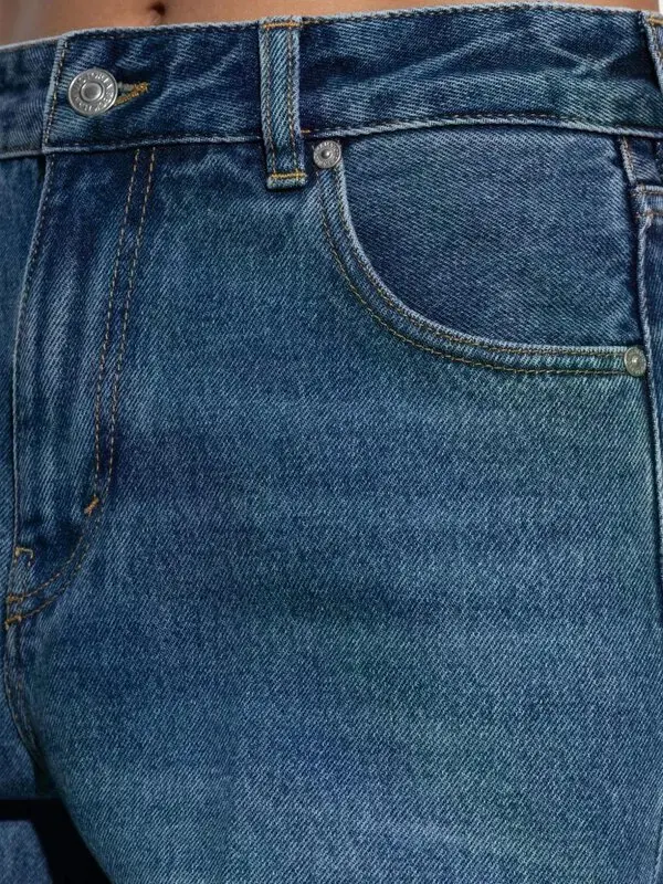 Victoria Beckham Pressed-crease Straight-leg Jeans
