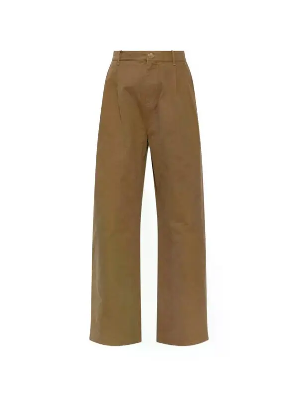 JIL SANDER Pleated Cotton Trousers