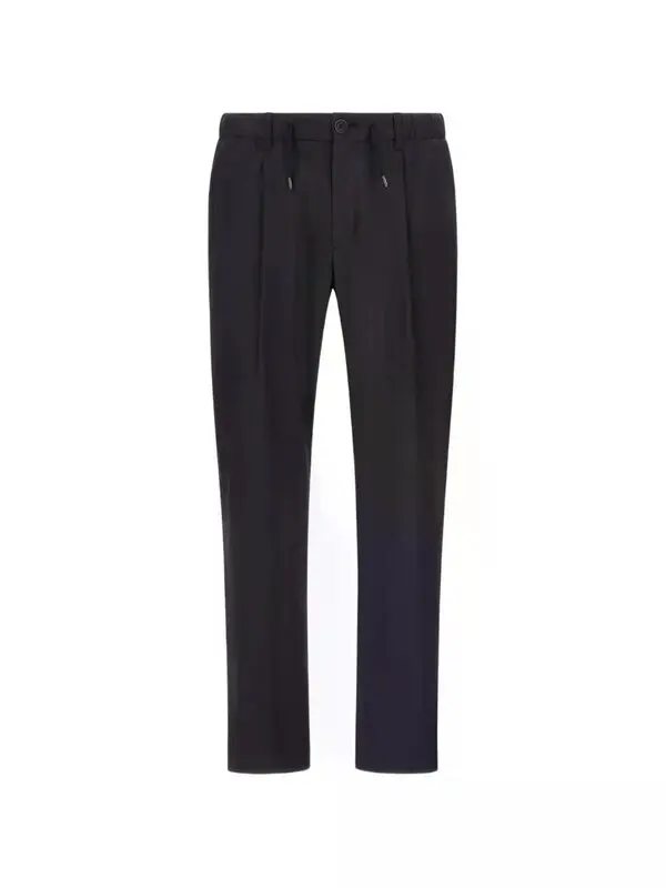Herno Drawstring Pleated Trousers - Blue