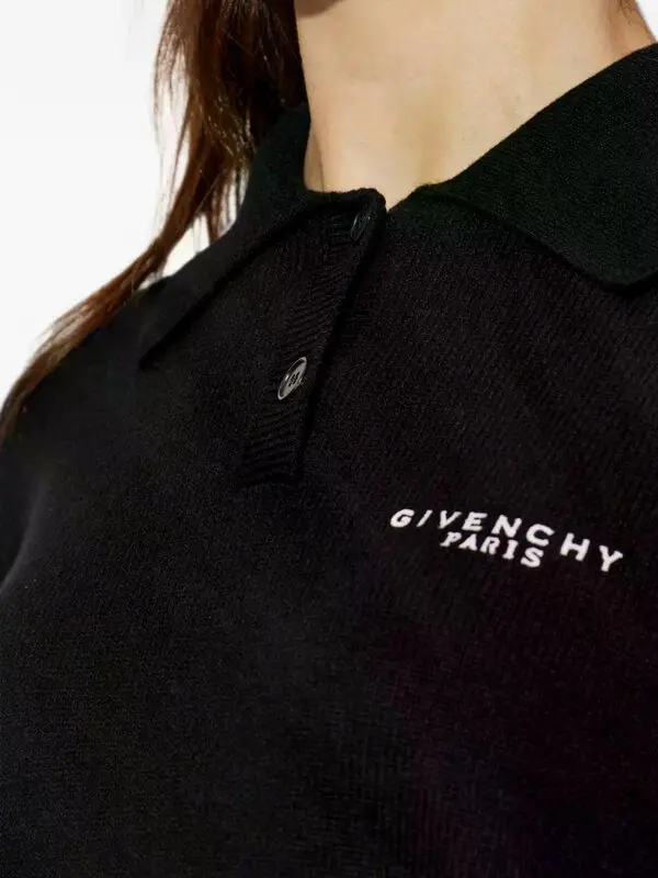 Givenchy Embroidered Logo Polo Top